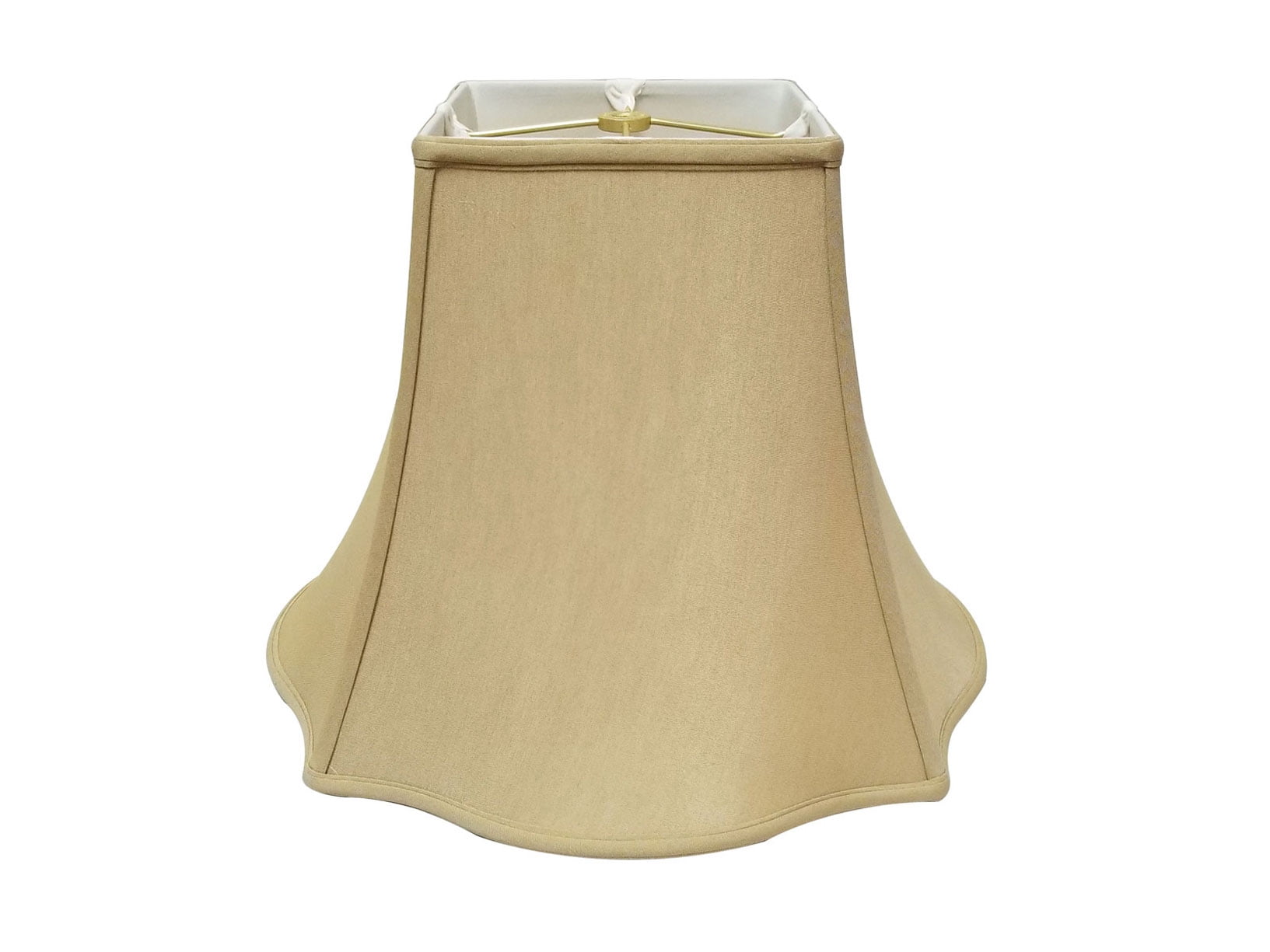Royal Designs Flare Bottom Outside Square Bell Lamp Shade, Antique Gold ...