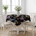Cartoon Rocket Space Planet Table Cloth 54x54in, Waterproof Square ...