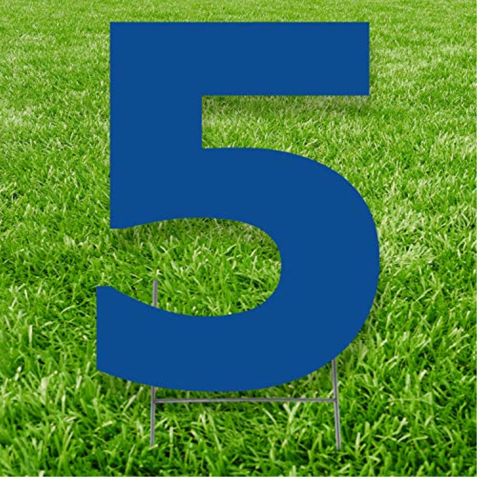 Blue Number 5 20 inches tall - Walmart.com