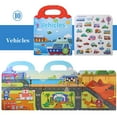 J Reusable Sticker Activity Book For Kids 10 Scenes With Removable Pvc ...