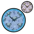 BZSMCE Voice Activated LED Night 12in Clock 12in Clock with Pug Bones ...
