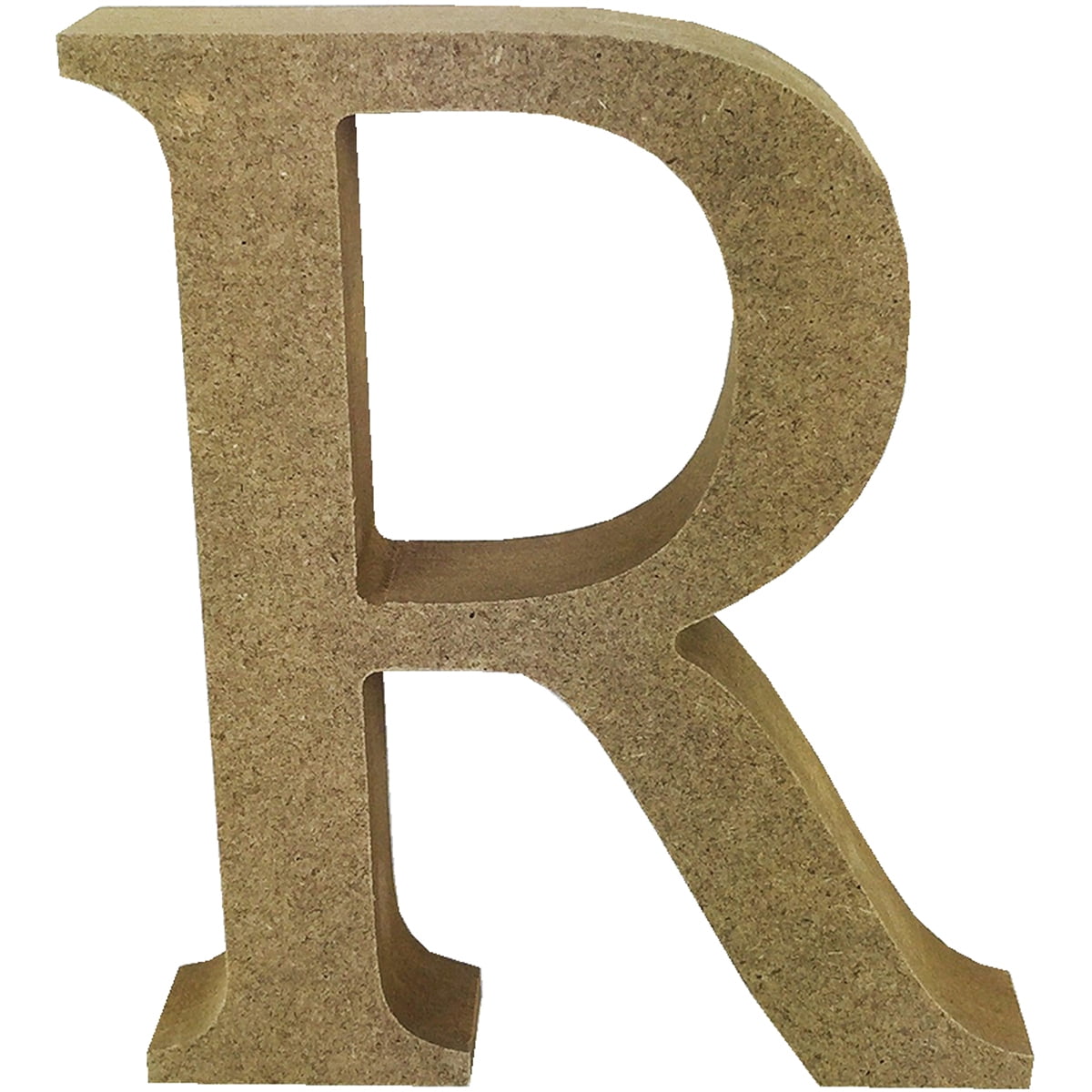 Smooth MDF Blank Shape-Serif Letter R - Walmart.com
