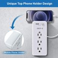Surge Protector Outlet Extender, USB Wall Charger, Multi Plug Outlet ...
