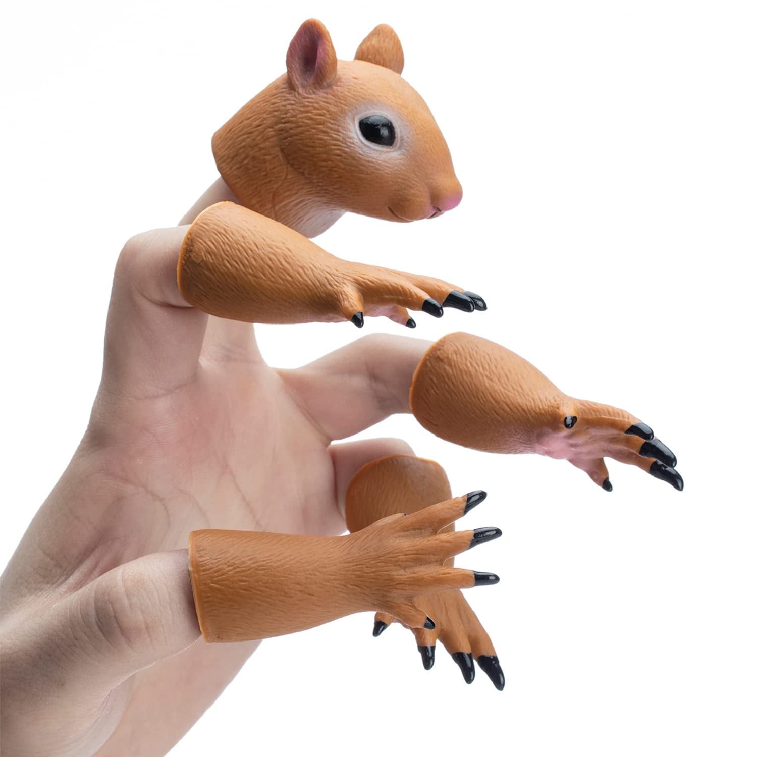 Buy Squirrel Finger Toys Hand Puppet Novelty Animal Tiny Handy Doll ...