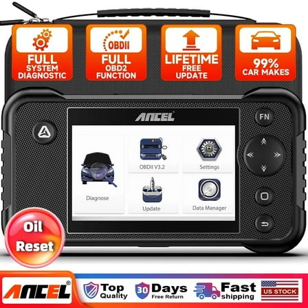 Cen-Tech CAN & OBD II Scan Tool with ABS, Diagnostic Car Engine Reader ...