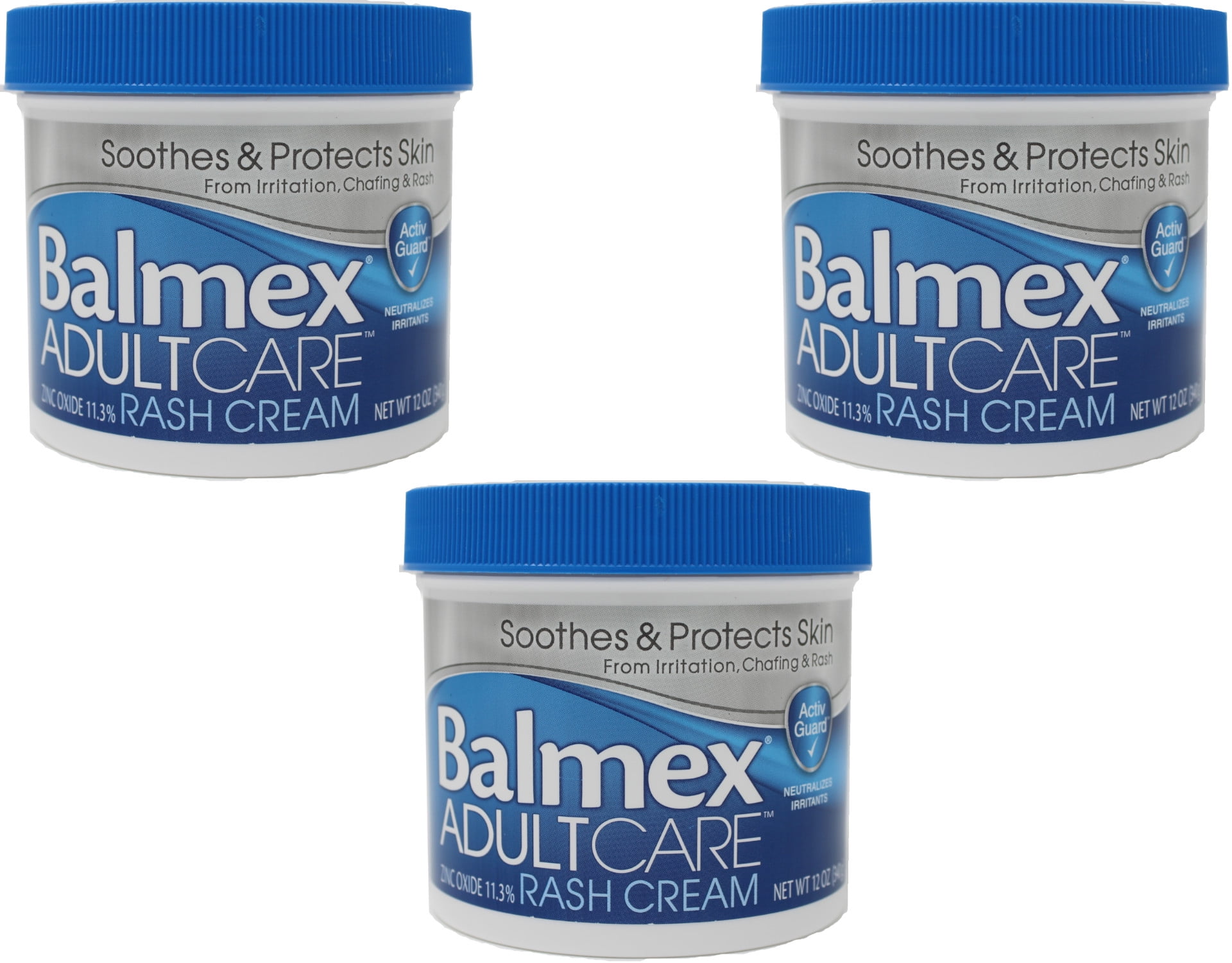 3 Pack - Balmex Adult Care Rash Cream 12oz Each - Walmart.com - Walmart.com
