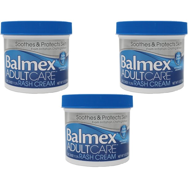 3 Pack - Balmex Adult Care Rash Cream 12oz Each - Walmart.com - Walmart.com