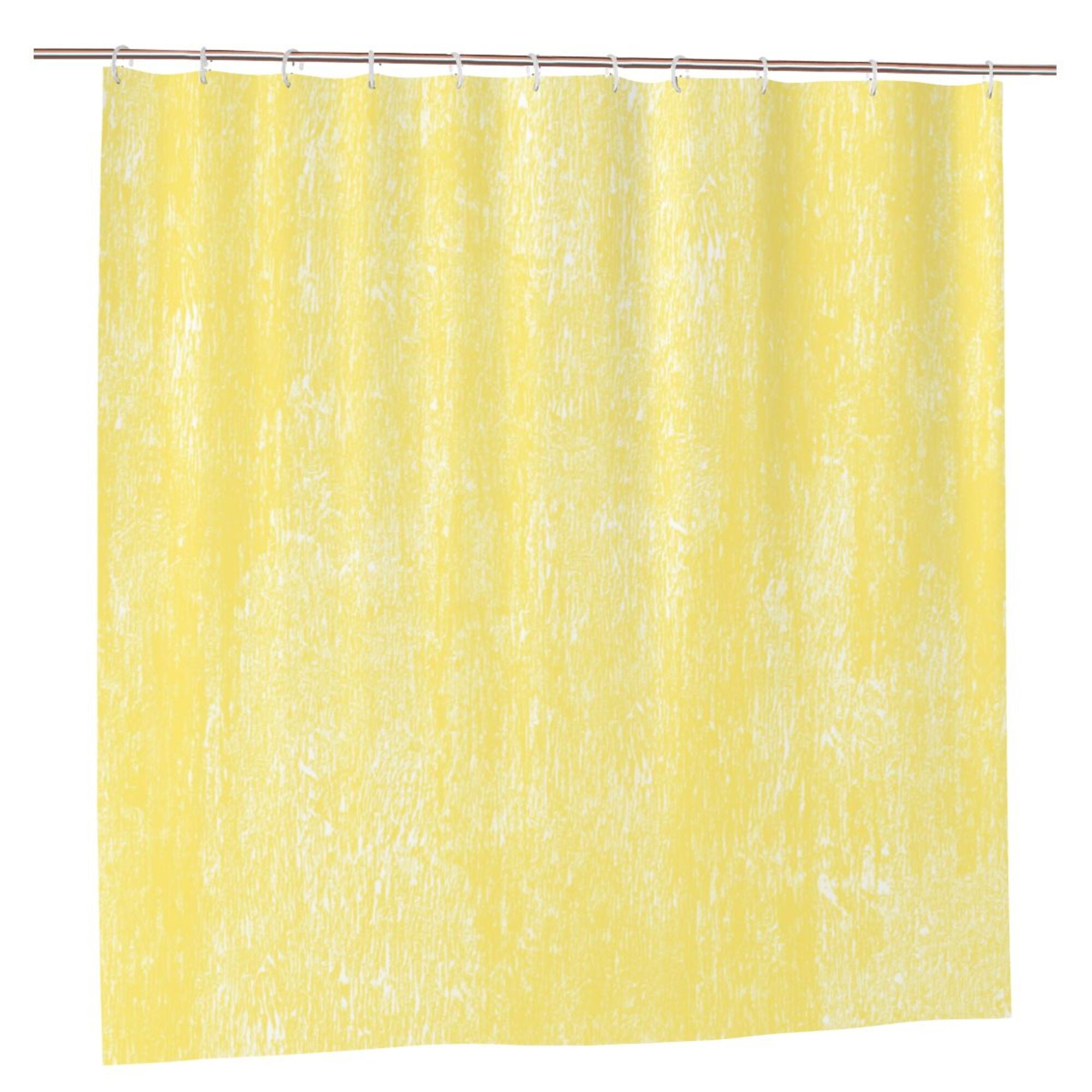Yfyang Waterproof Bathroom Shower Curtain Yellow Wood Texture Shower