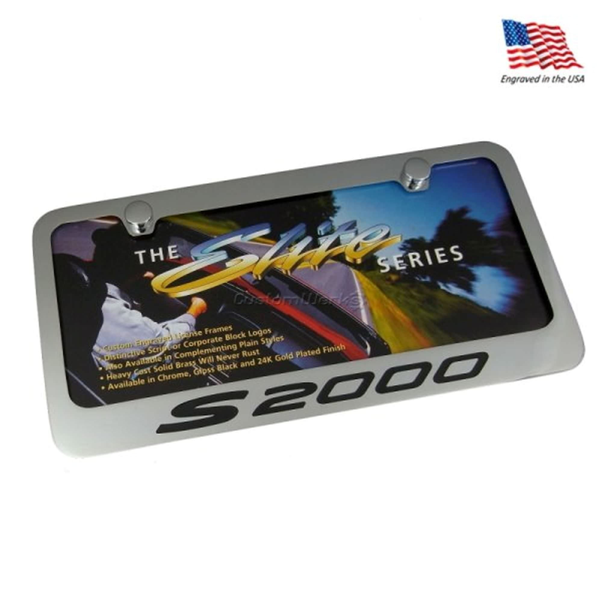 Honda S2000 Chrome Metal License Plate Frame - Walmart.com