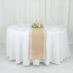 BalsaCircle 12x108 in Silver Metallic Tinsel Polyester Table Runner ...