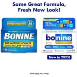 Bonine Motion Sickness Protection Chewable Tablets 16 tablets nausea (2 ...