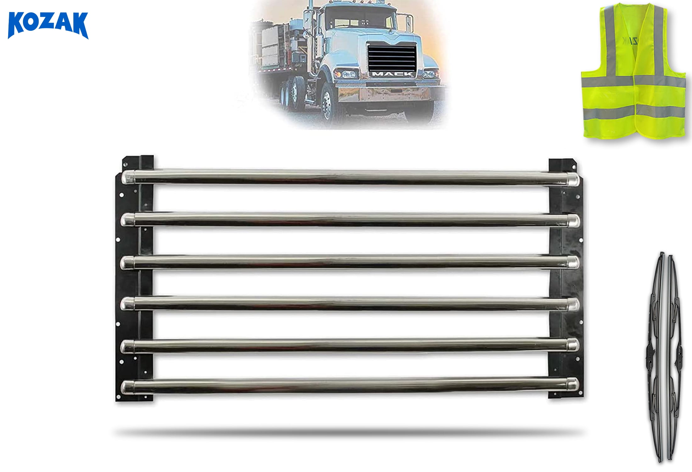 Mack Granite Replacement Front Chrome Grille (82720309)- Replacement ...