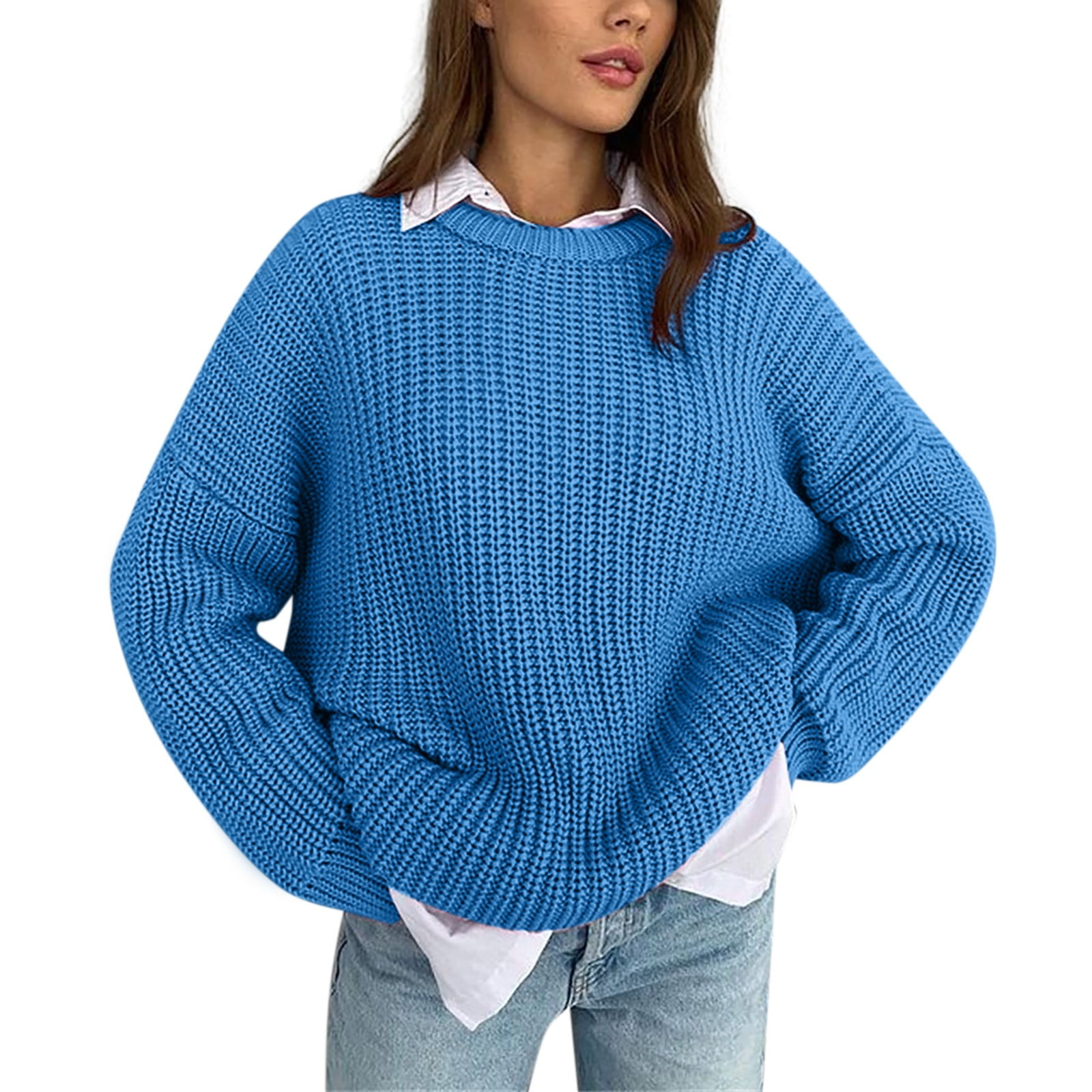 Zrbywb Autumn Winter New Female Sweater New Casual Loose Lazy Wind ...