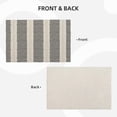 Black Polka Dot Placemats Set of 4, Boho Striped Decorative Table Mat ...