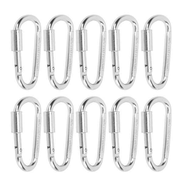 D Shaped Carabiner Clip,10pcs Carabiner Clip Heavy Small Snap Hook ...
