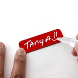 1" x 3" Round Corner Name Tag Badge Blanks with Magnetic Backing - 10 ...
