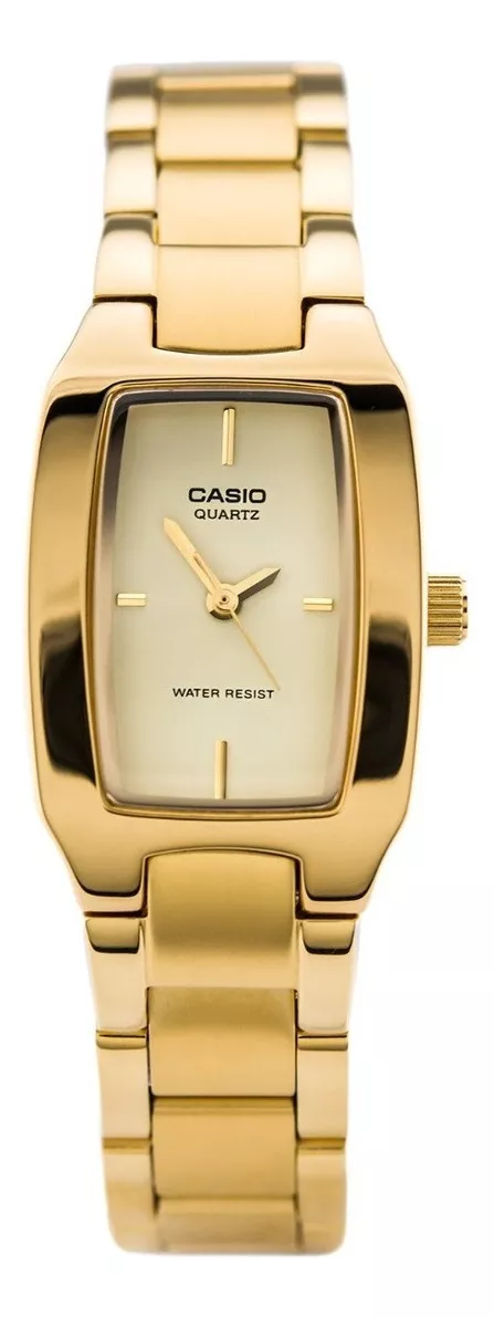 Reloj Casio De Dama Modelo Ltp-1165 Dorado Carátula Dorada | Walmart en ...
