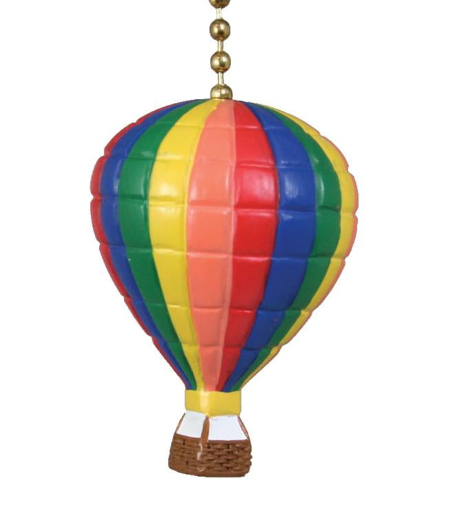 Hot Air Balloon Blue Green Yellow Red Ceiling Fan or Light Pull ...