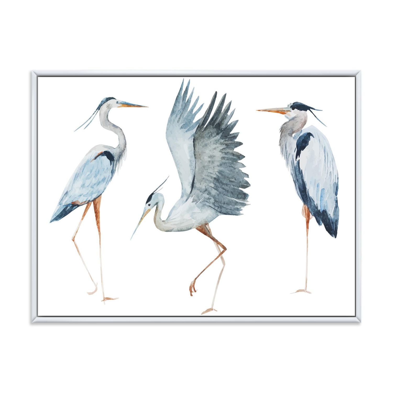 Click here for Designart Heron Birds Ii Float Frame Wall Art 32 I... prices