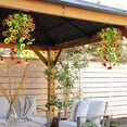 Artificial Pansy Hanging Flowers, Outdoor Lifelike Pansies Flower for ...