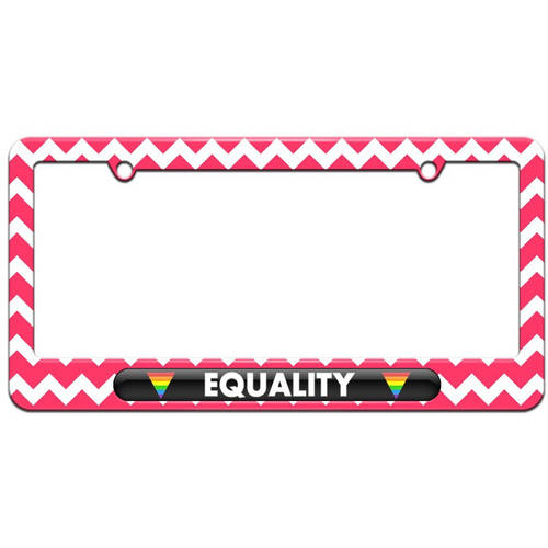 Equality Gay Lesbian Rights License Plate Tag Frame, Multiple Colors ...