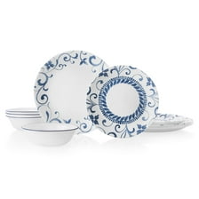 Corelle Garden Song 12-Piece Glass Dinnerware Set (Service for 4 ...