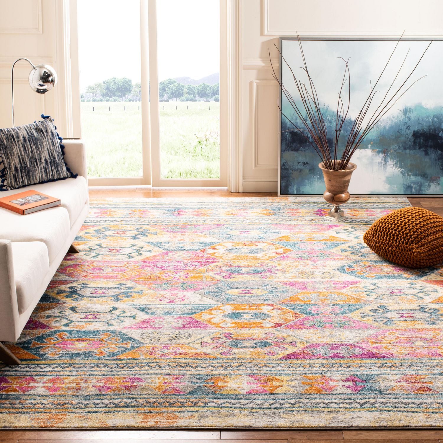 Click here for Safavieh Madison Emory Abstract Area Rug 8 Ft. X 1... prices