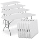 MoNiBloom Portable 6Ft Folding Card Table Set of 10, Plastic Indoor ...