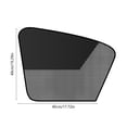 Black Polyester Magnetic Suction Semi-Transparent Mesh Car Side Window ...