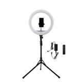Vivitar VIV18RLWM 18-in White LED Ring Light Set with Adjustable 63-in ...