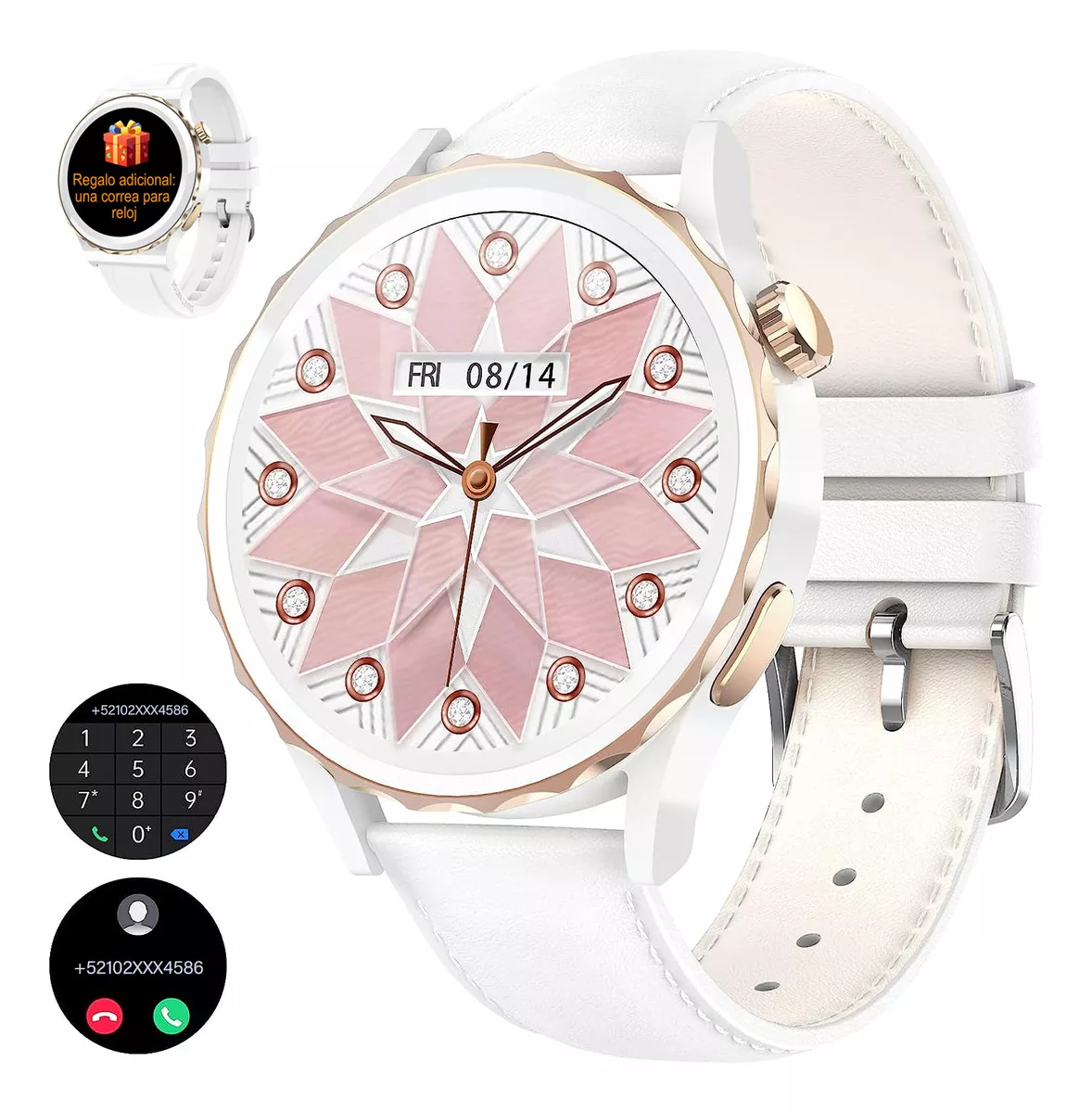 Reloj Smart Watch Mujer 1.32 Reloj Inteligente Impermeable Wohingo ...