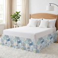 Blue Ocean Crab Bed Skirt California King Size 18 Inch Drop, Nautical ...