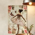 A Vintage Tin Sign Featuring a Dancer And a - Elegant Dance Art ...