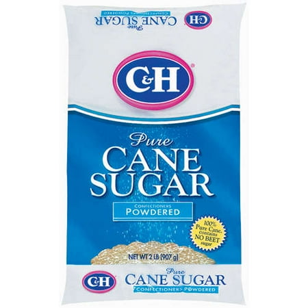 C&H: Pure Cane Powdered Confectioners Sugar, 2 Lb - Walmart.com
