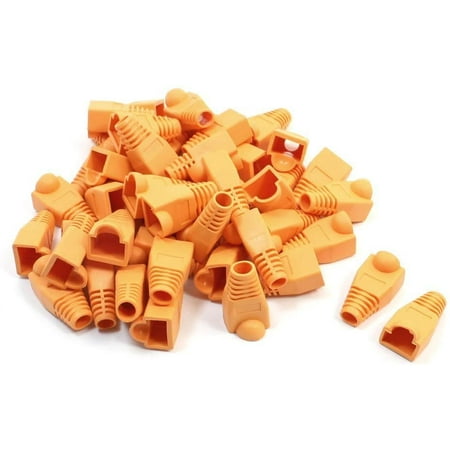 Soft Plastic Ethernet RJ45 Cable Connector Boots Cover Strain Relief ...