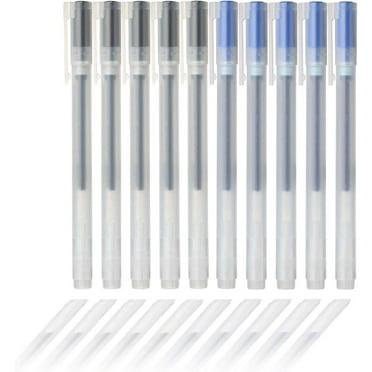 MUJI Gel Ink Ball Point Pen 0.5mm Black color 10pcs - Walmart.com