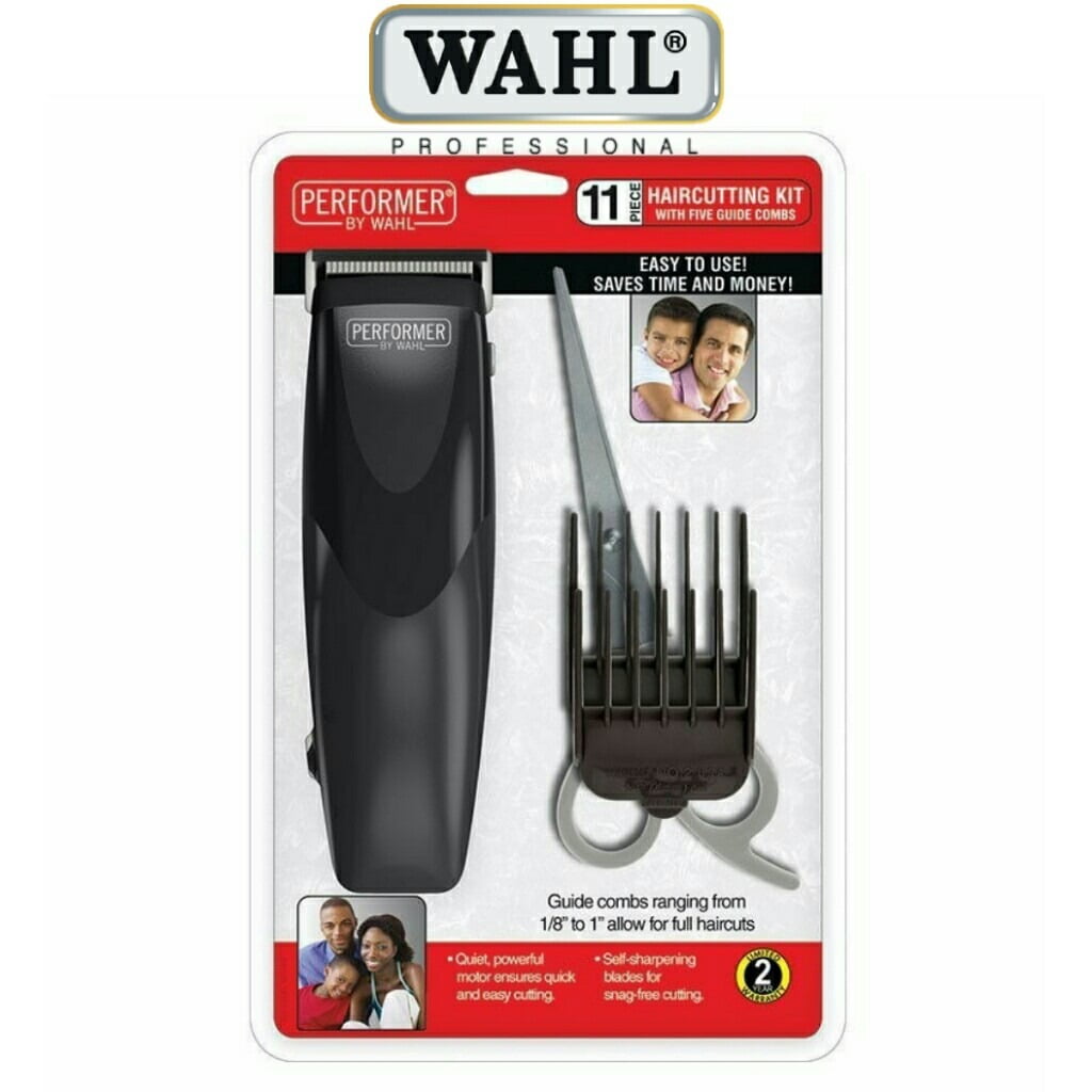 Recortadora Wahl Performer Corta Pelo Casera 11 Piezas Negro | Bodega ...