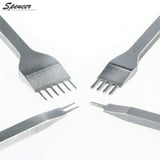 Spencer White Steel 1/2/4/6 Prong Leather Hole Punch Tool Craft Pricking Iron Diamond Lacing ...