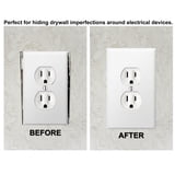 OVERSIZED Metal Outlet Cover, 1 Gang OVERSIZE Electrical Outlet Cover ...