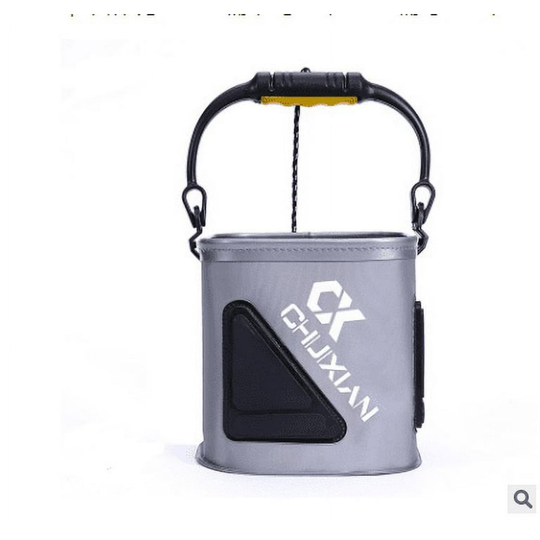 EVA Folding Fishing Bucket Live Fish Box Portable Fish Barrel Sea ...