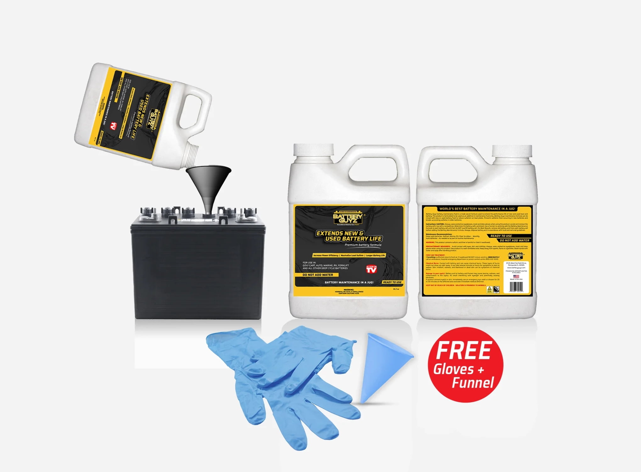 Battery Guyz Auto All Battery Desulfator Additive Electrolytes to ...