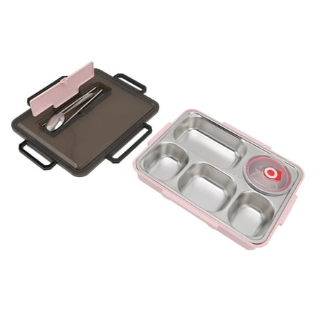 Lunch Box Containers, 5 Compartments PP Shell Thermal Lunch Box Silica ...