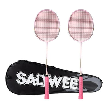 Senston Badminton Rackets Set of 2, Graphite Shaft Badminton Racquets ...