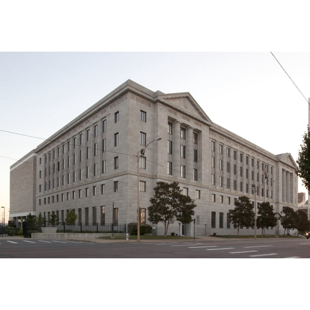 Print: Exterior, Richard Sheppard Arnold U.S. Post Office And ...