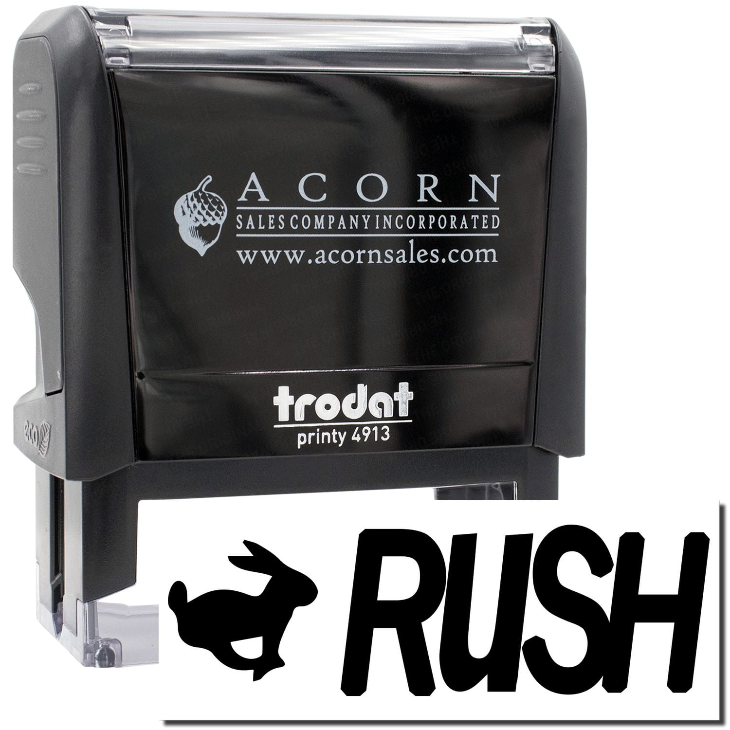 Large Self-Inking Rush with Rabbit Stamp, Trodat Printy 4913, Press and ...