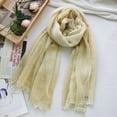 Liagile Spray -Dyeing Process Thin Wool Scarf Female Pure Color Scarf ...