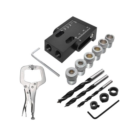 Pocket Hole Jig Woodwork Drill Angle Guide Drill Hole System Set ...