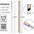 Reusable Metal Boba Smoothies Drinking Straws 0.5'' Extra Wide for ...