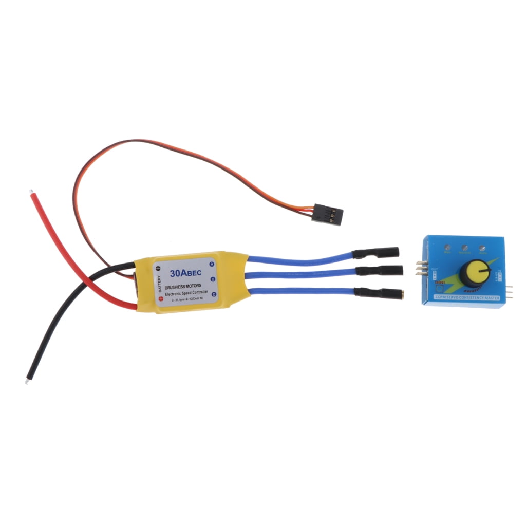 30A ESC & Motor Speed Controller 3-phase RC Model Airplane Upgrade Accs ...