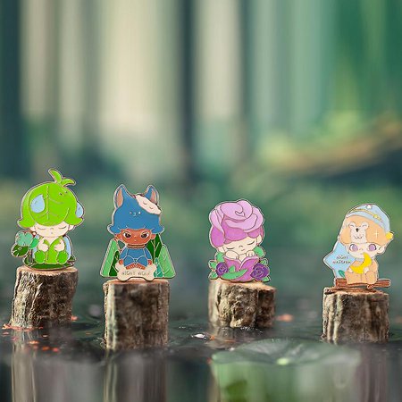 Pop Mart Dimoo Forest Night Series-blind Box Badge Expressing Love ...